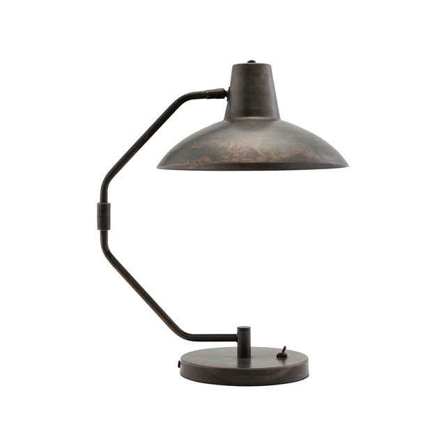 House Doctor Table lamp Desk H48 Antique brown - Køb her!