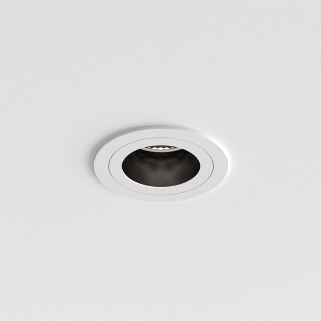 Astro Pinhole Slimline Round Fixed Fire-Rated IP65 Spot Mat Hvid